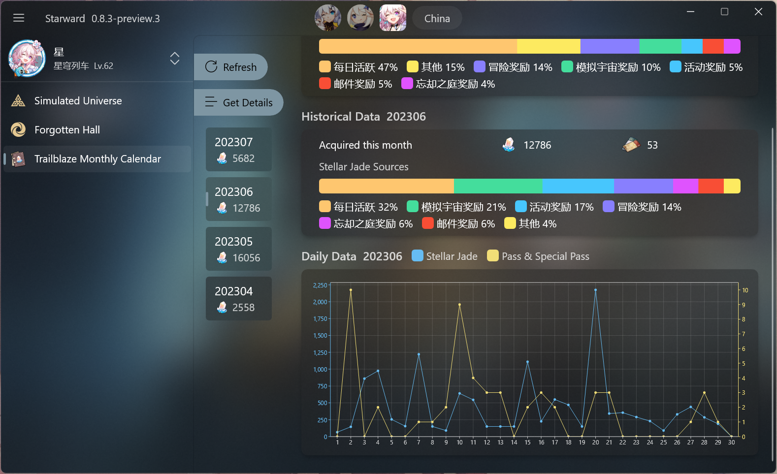 Update Content (0.8.3 - Tartaglia) · Issue #181 · Scighost/Starward · GitHub