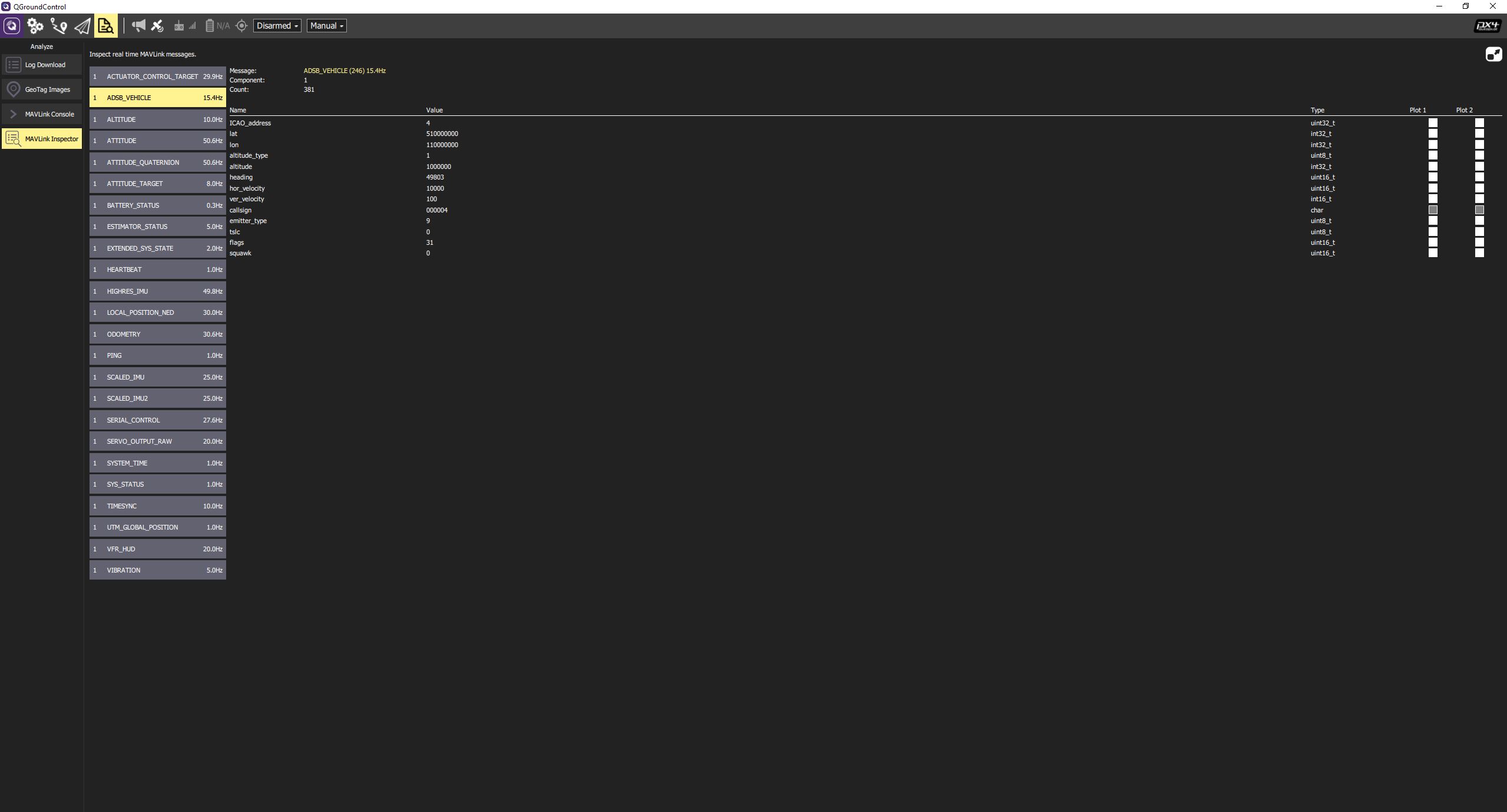 not displaying "ADS-B vehicles" on map · Issue #8324 · mavlink/qgroundcontrol · GitHub