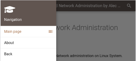 Change left navigation menu title with a simple variable · Issue #2550 · squidfunk/mkdocs ...