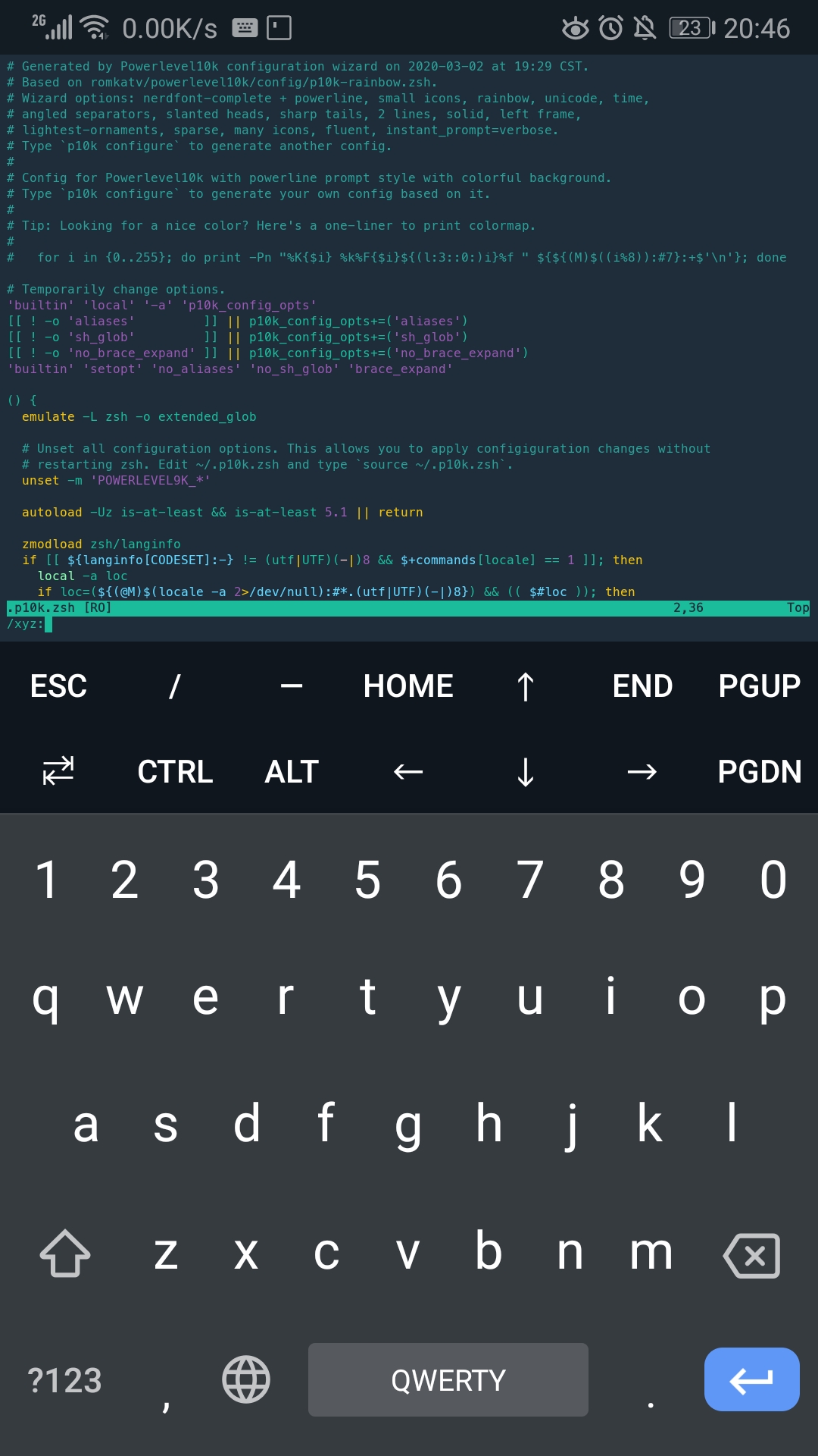 My question · Issue #540 · romkatv/powerlevel10k · GitHub