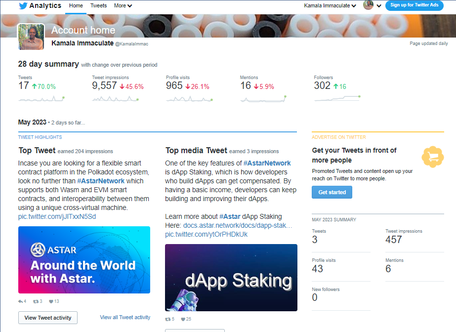 April 2023 Contribution - Kamala Immaculate · Issue #2172 · AstarNetwork/growth-program · GitHub