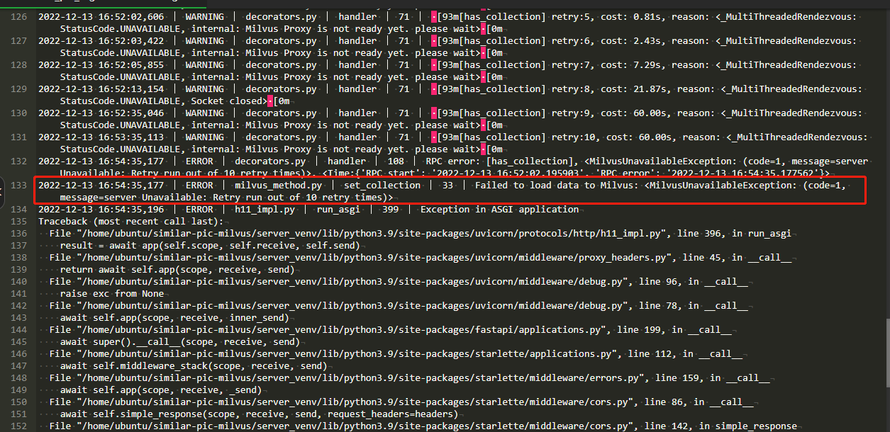 [Bug]: fail to load collection · Issue #21194 · milvus-io/milvus · GitHub