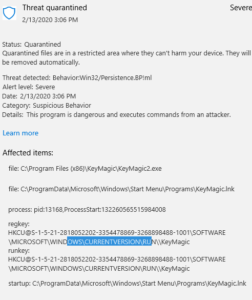 Detected as Virus by Windows Defender · Issue #85 · thantthet/keymagic · GitHub