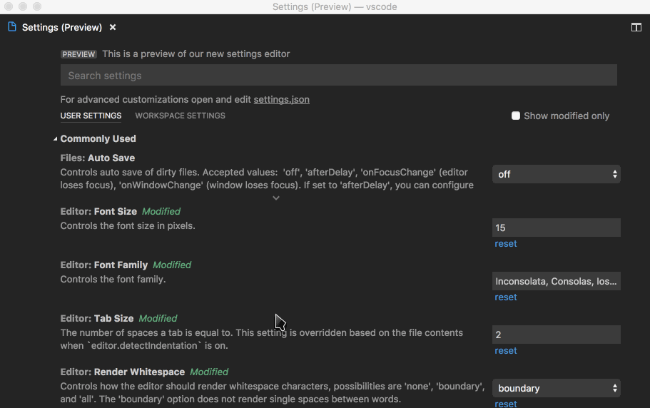 new settings editor keeps getting wider upon changing row · Issue ...