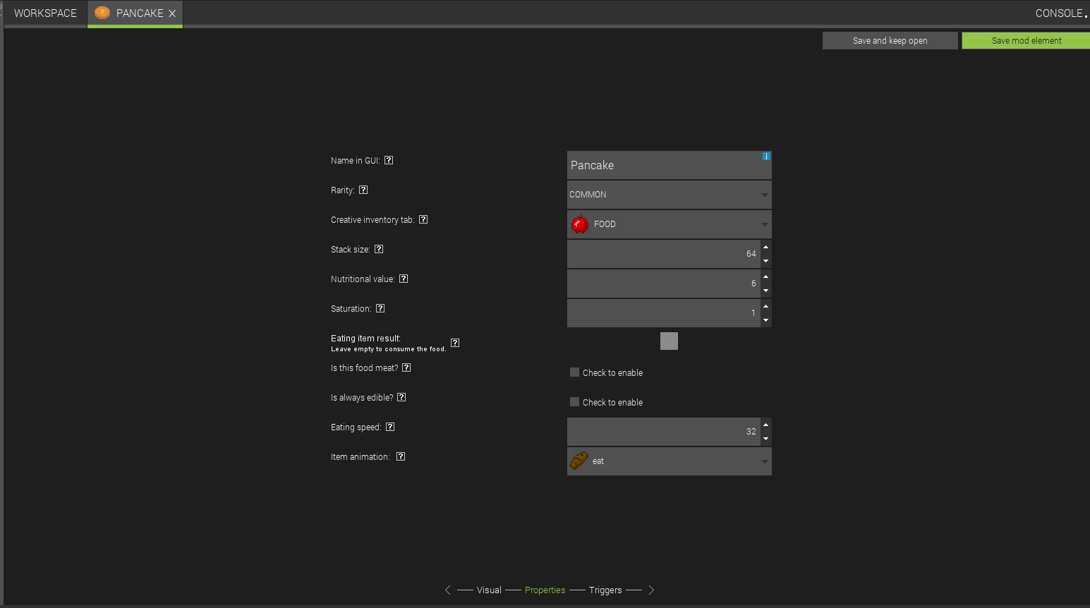 Food Item does not work · Issue #1071 · MCreator/MCreator · GitHub