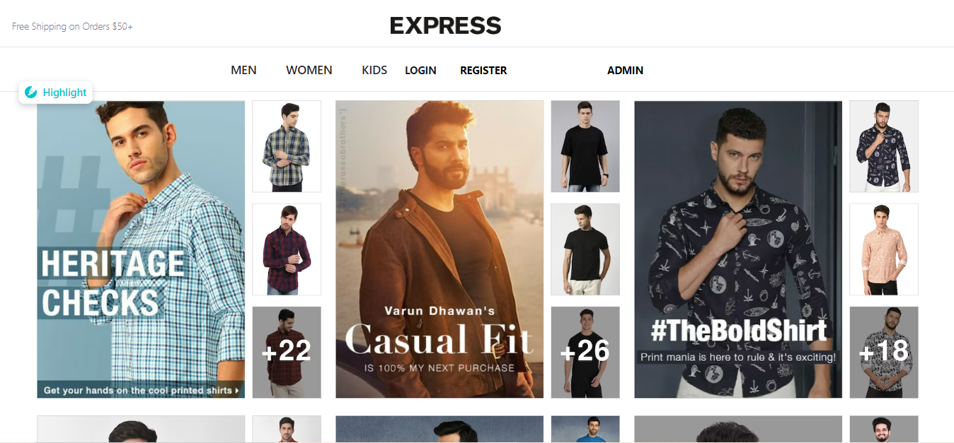 GitHub - Rdev921/EXPRESS_CLONE: This is a fashion E-commerce Website that provide fashion ...
