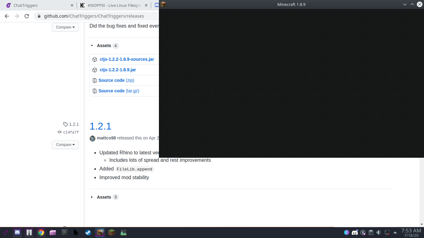 Minecraft Forge 1.8.9 hardlocks on world loading · Issue #188 · ChatTriggers/ChatTriggers · GitHub