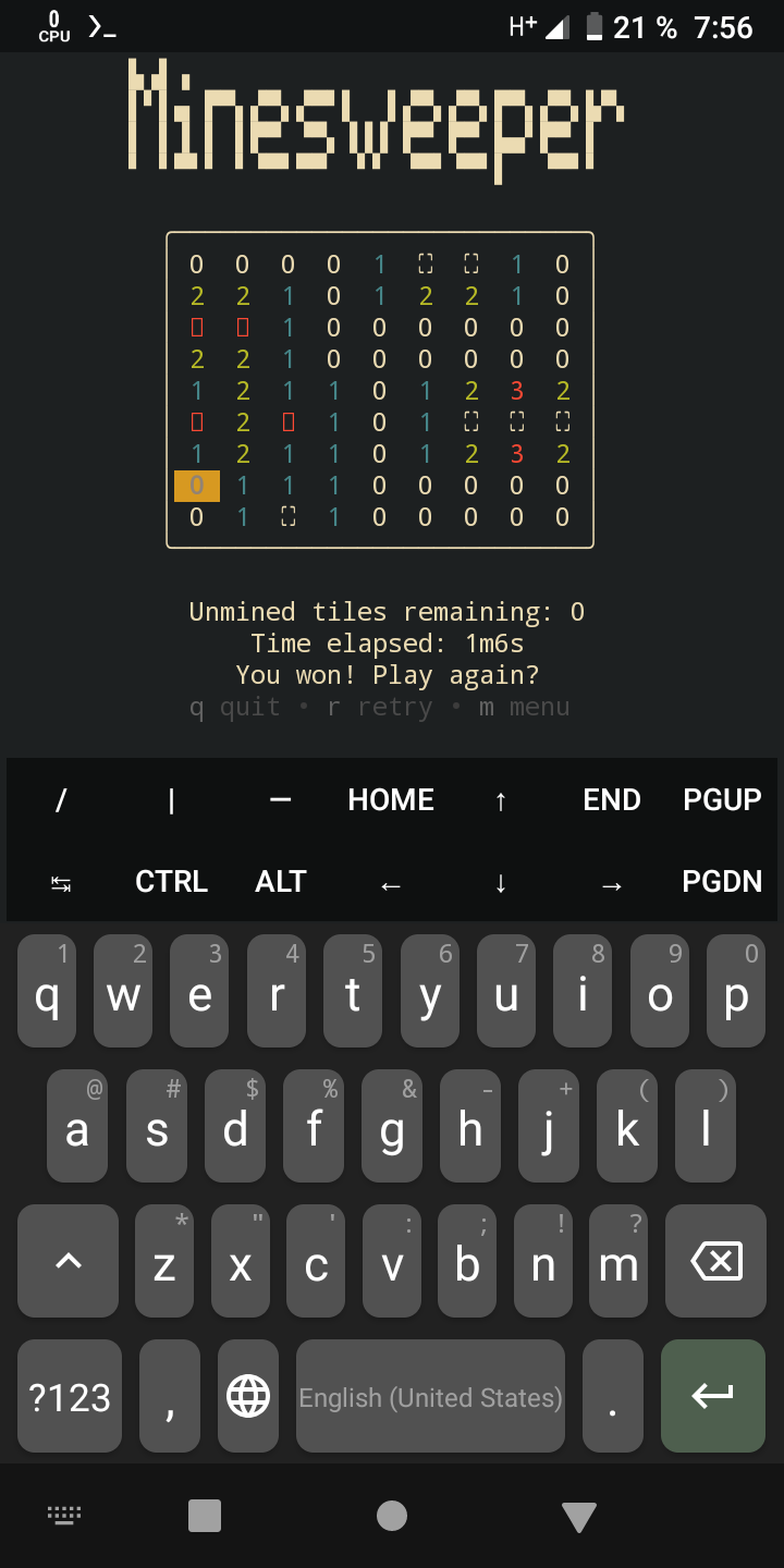 [Package]: minesweeper · Issue #12445 · termux/termux-packages · GitHub