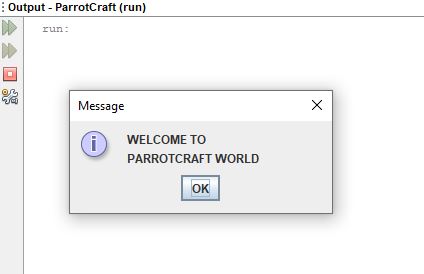 Github Ann Moraa Parrotcraftgame Using Java This Code Simulates A