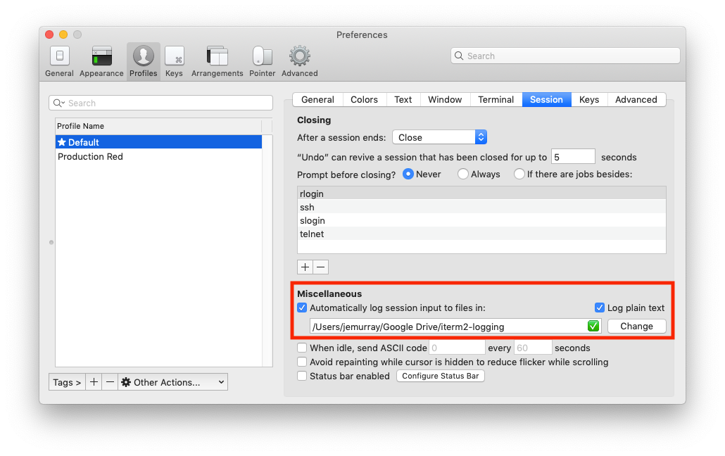 Feature request to log terminal session output in log file · Issue ...