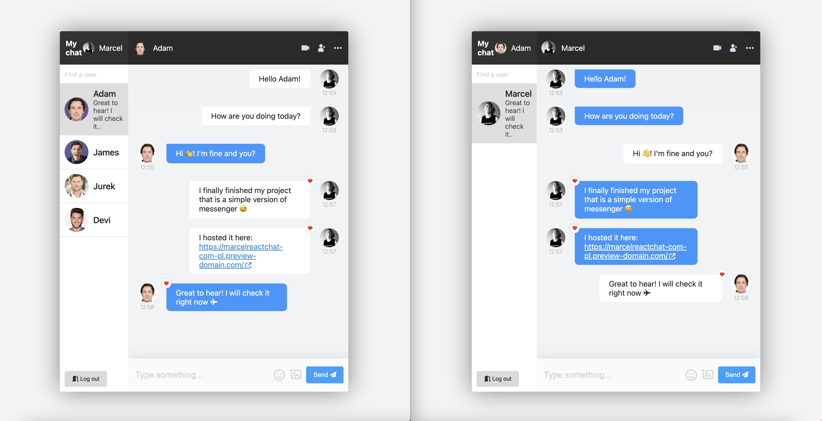 GitHub - marcelmilosz/React-LiveChat-Firebase: Messenger app that let's you communicate with ...