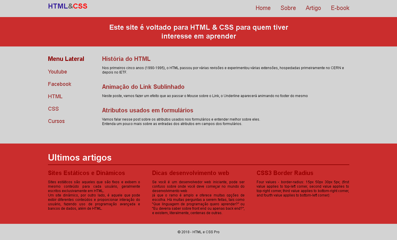 GitHub - LandoDanvers/SiteHTML-CSS: Um pequeno projeto para ajudar ...