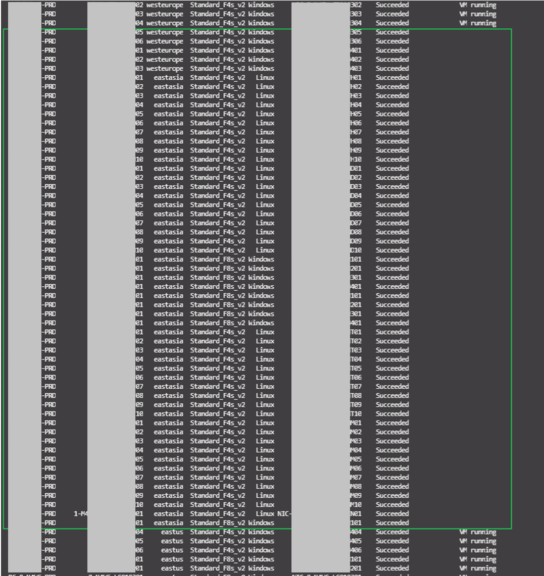 "get-azvm -status -Warningaction ignore" skips to query for a mount of vms when it hit 100 limit ...