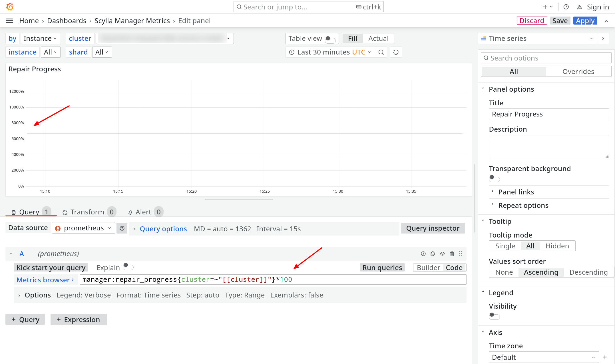 Bogus value on the Repair Progress graph · Issue #2019 · scylladb/scylla-monitoring · GitHub