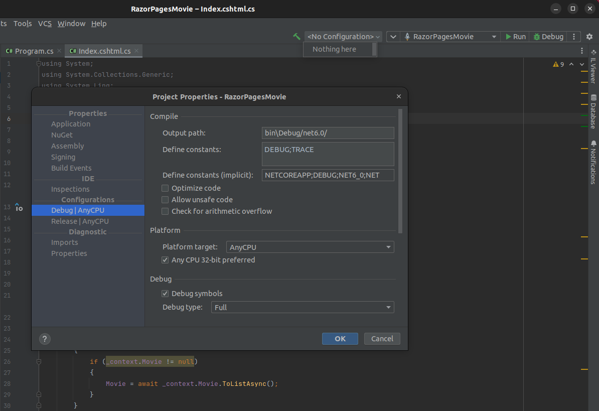 Can not make migration · Issue #99 · JetBrains/rider-efcore · GitHub