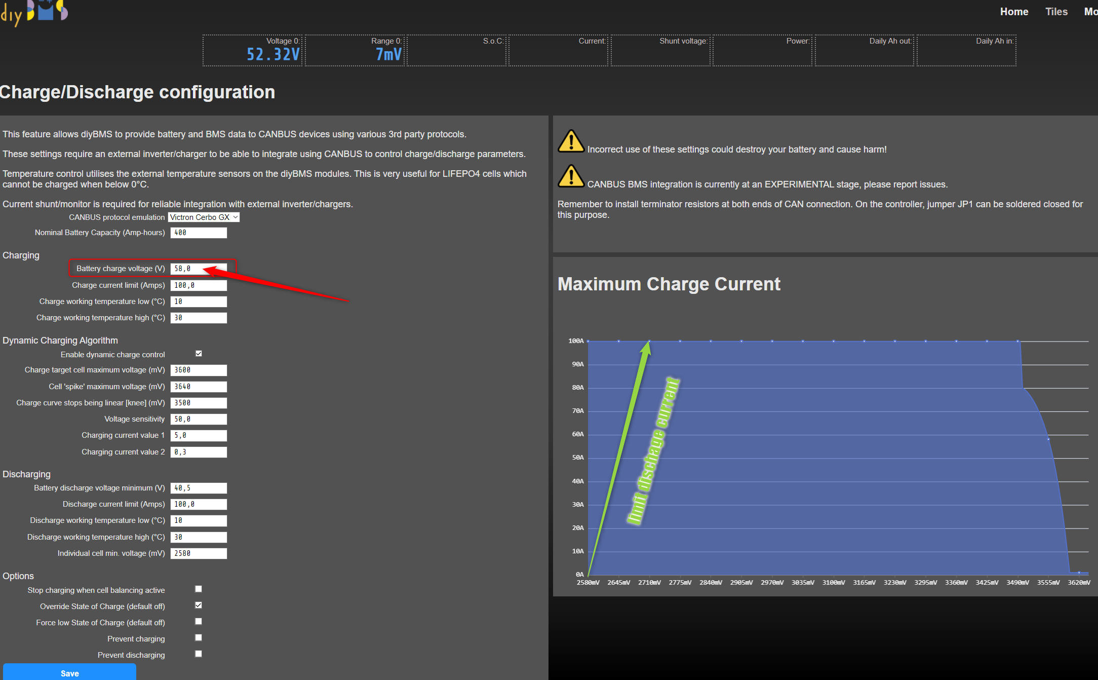 Victron VE.CAN - CVL handling · Issue #175 · stuartpittaway/diyBMSv4ESP32 · GitHub