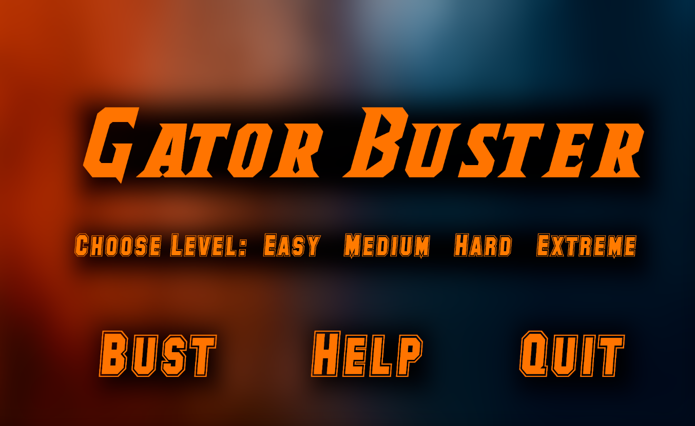 GitHub - dannirash/Gator-Buster: Arcade Game where you bust the maskless gator