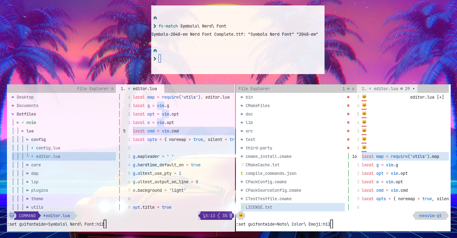 Small icons when using nerd font with guifontwide · Issue #995 · equalsraf/neovim-qt · GitHub