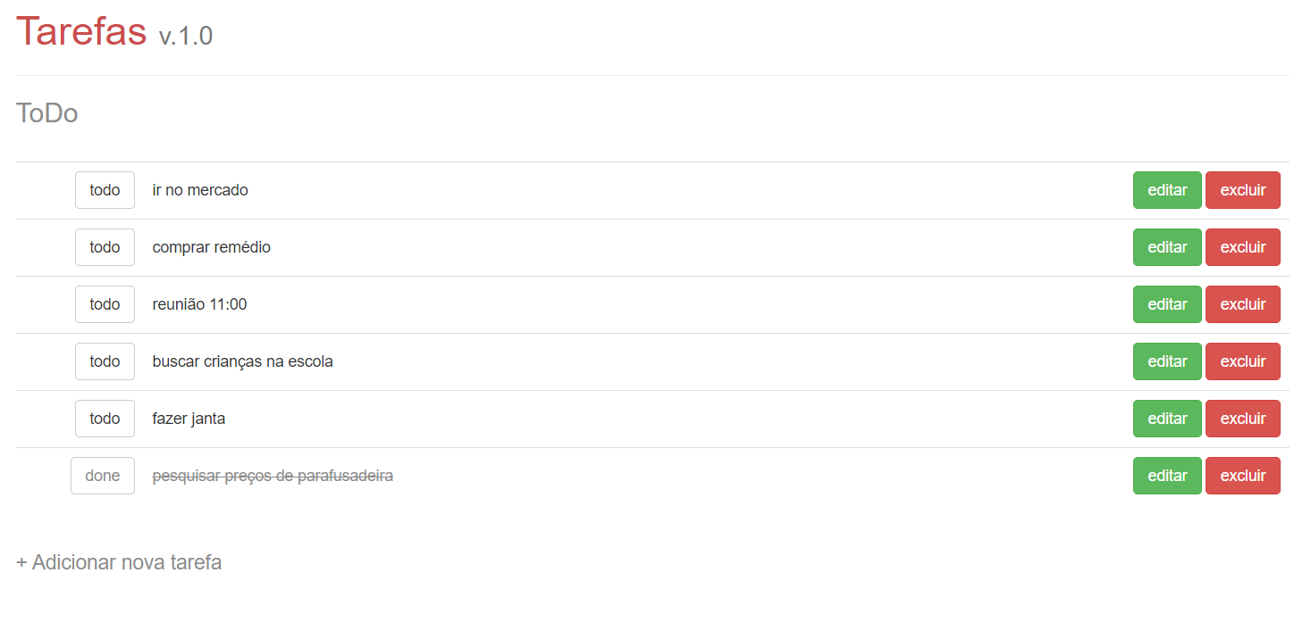 GitHub - rsddossantos/Tarefas
