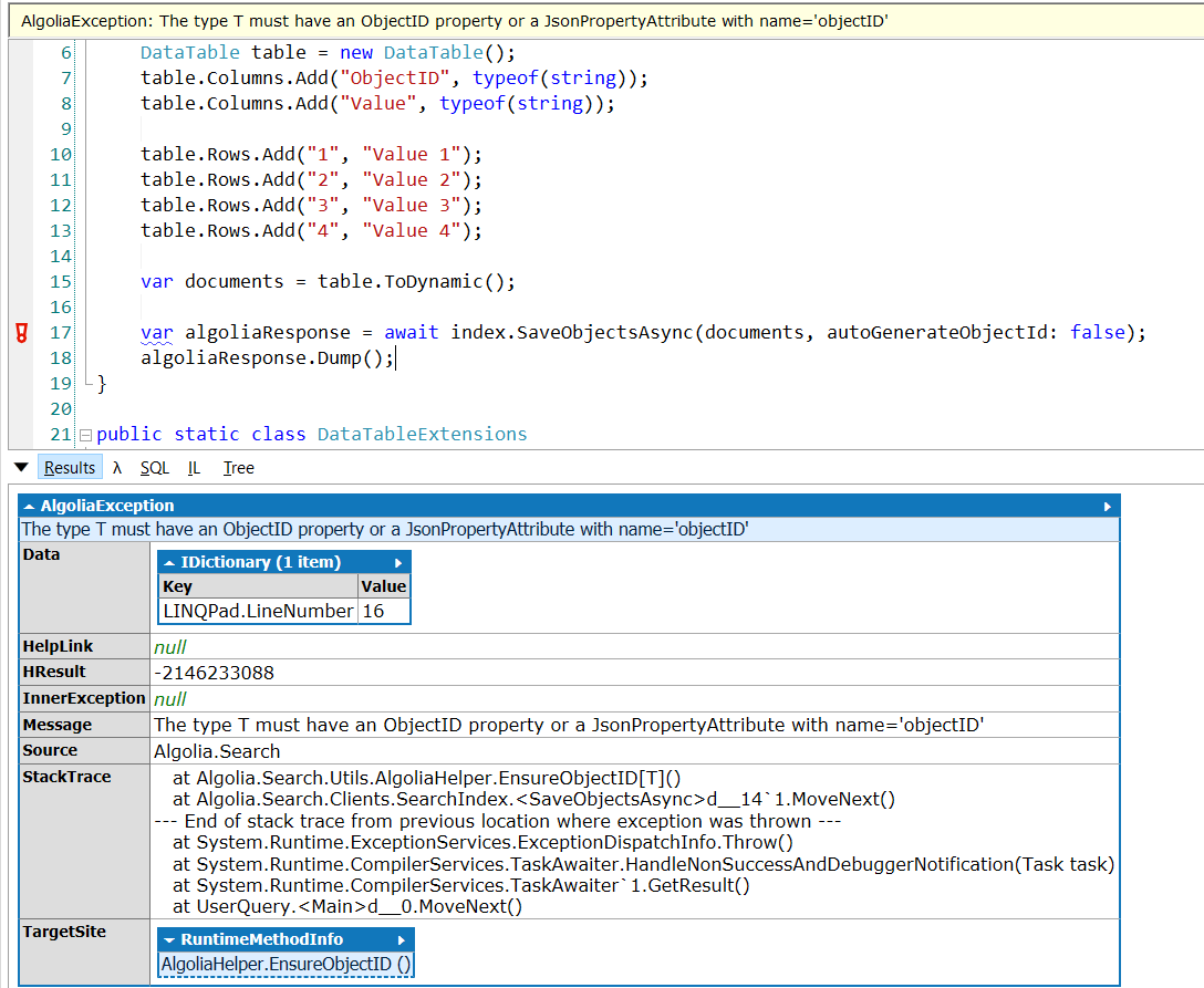 Set ObjectID not working for dynamic type and Dictionary type · Issue #689 · algolia ...