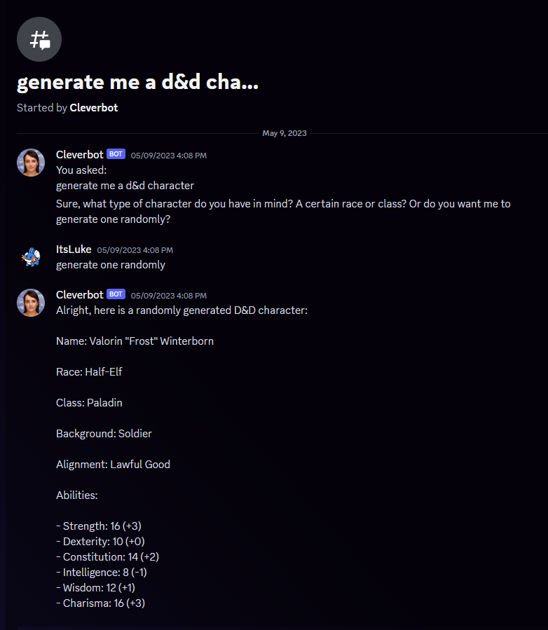 GitHub - Lyraedan/Discord-ChatGPTBot: A bot that has ChatGPT, Cleverbot functionality and the ...