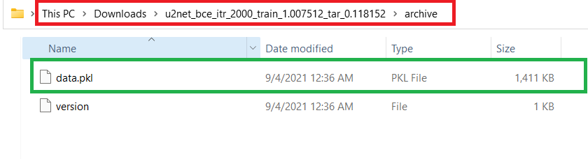 why does u2net_train.py generate .pkl file instead if .pth? · Issue #255 · xuebinqin/U-2-Net ...