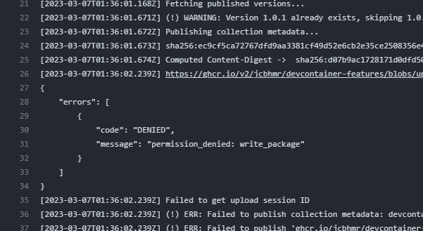 Update Github Actions Permissions · Issue 2 · Devcontainers Community Features · Github