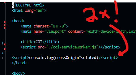 Code runs twice on first load: "flash of non-COI code" · Issue #14 · gzuidhof/coi-serviceworker ...