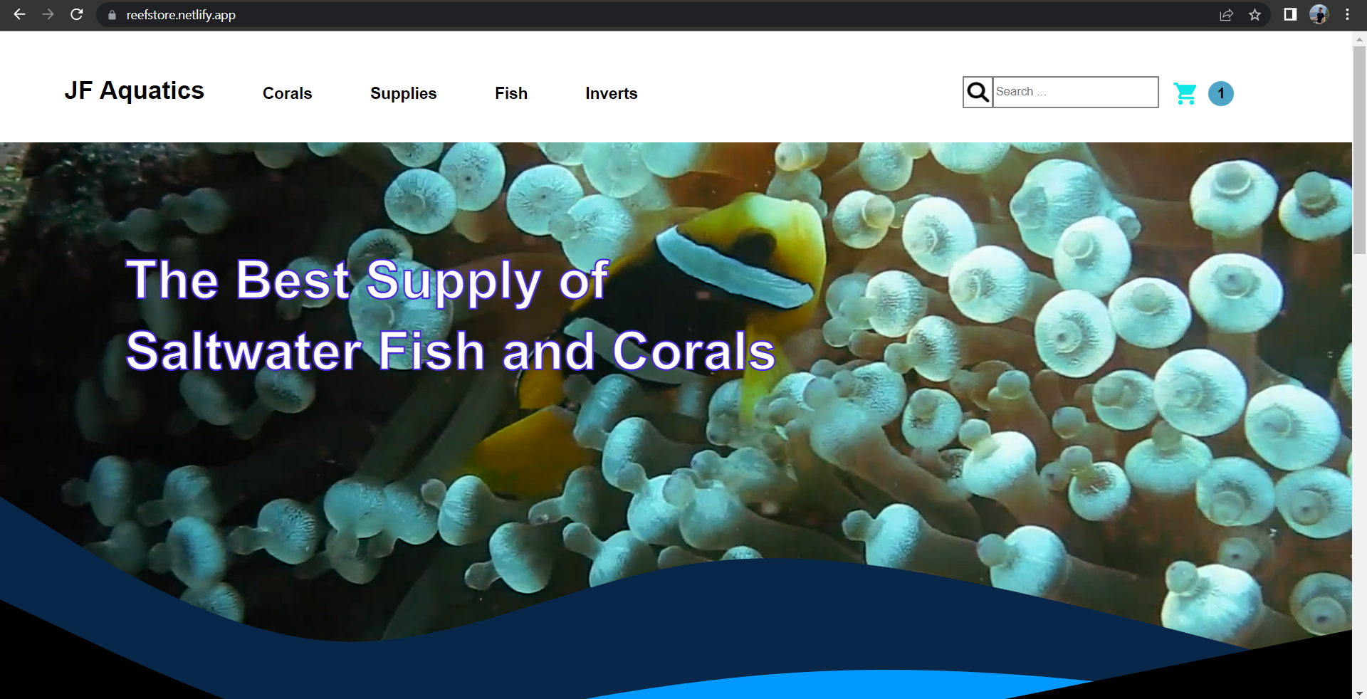 GitHub - JohnFuhrm12/React-Reef: A saltwater aquarium store e-commerce site. Made with React.js ...