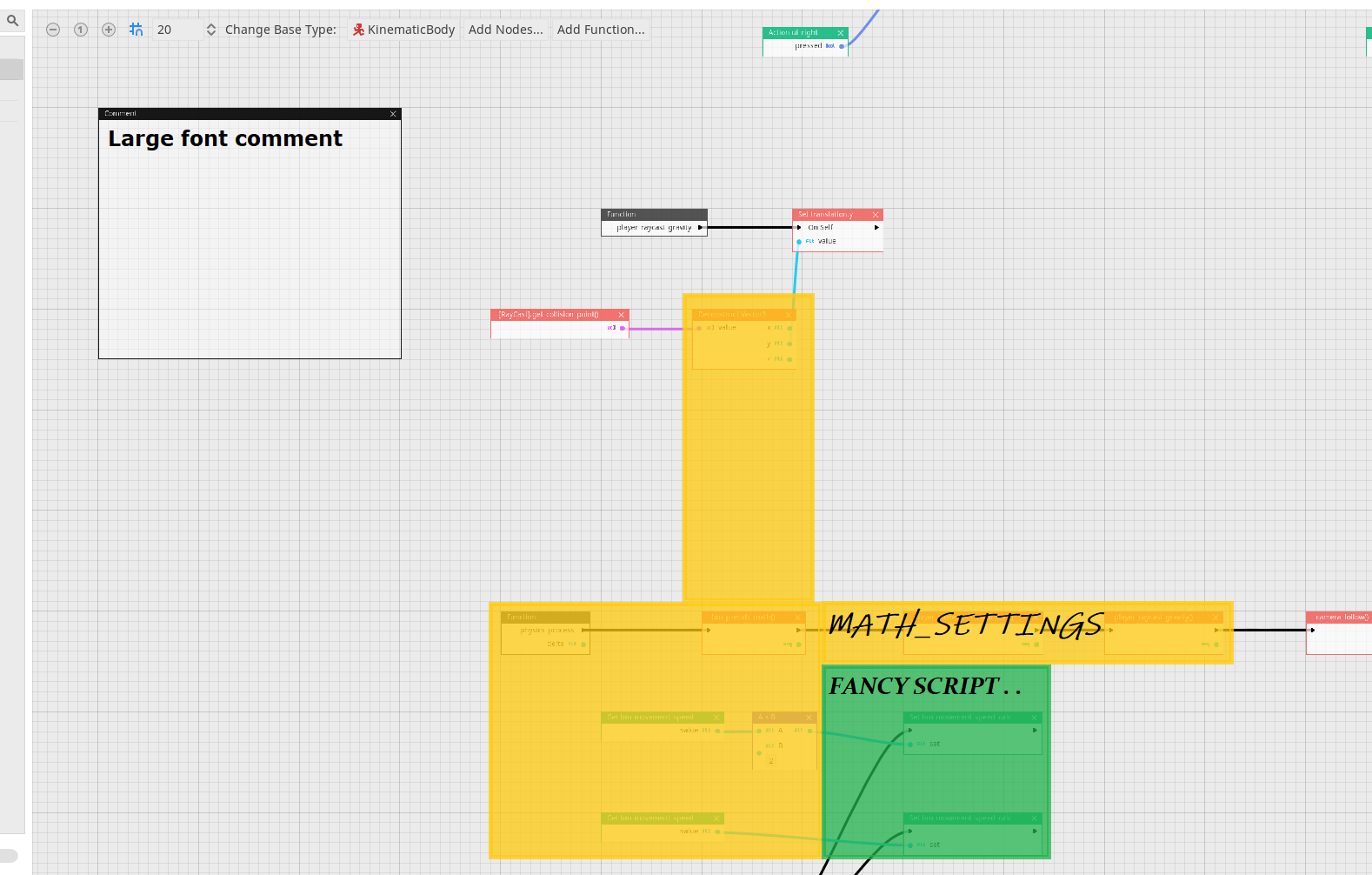 Make A Visual Script Box Like Comment But With Larger Font Size Search For Words In Comments