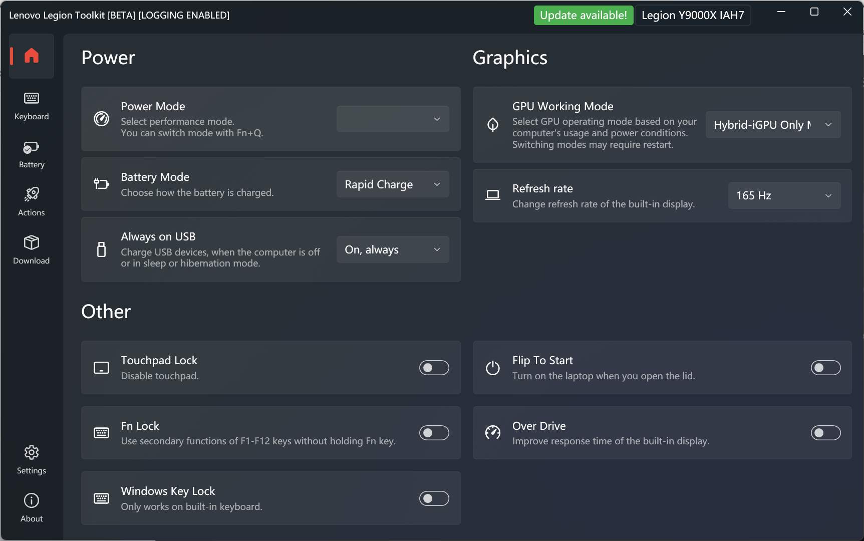 Gen 7 Custom Mode Support · Issue #184 · BartoszCichecki/LenovoLegionToolkit · GitHub