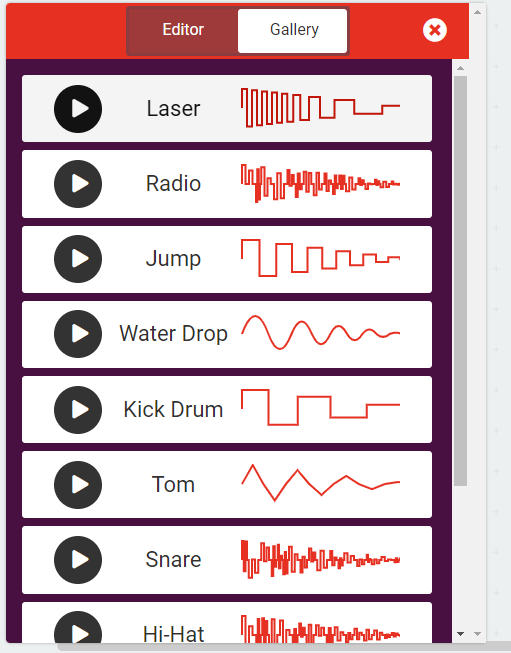 Gallery for play sound and play melody are not consistent · Issue #4530 ...