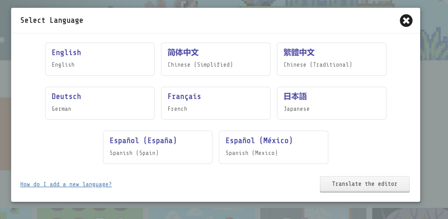Language translation on Skillmaps · Issue #5426 · microsoft/pxt-arcade · GitHub