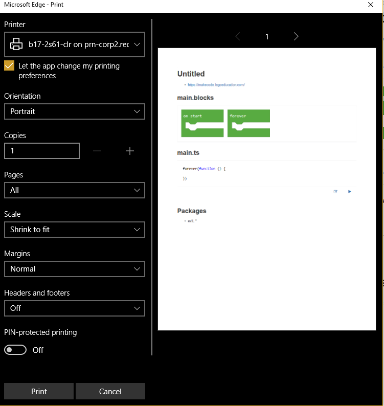 Print feature is confusing · Issue #450 · microsoft/pxt-ev3 · GitHub