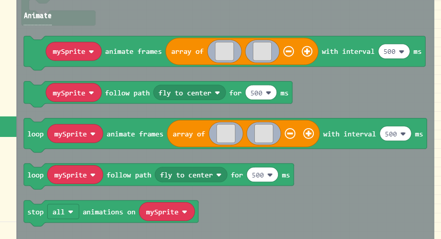 Merge loop and non loop blocks into one in animation library · Issue #1280 · microsoft/pxt ...