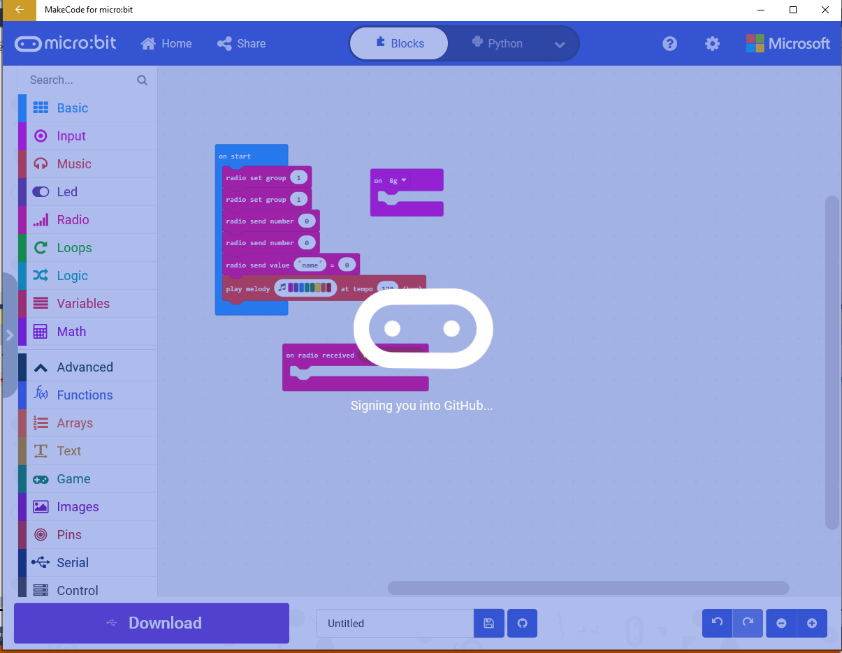 Github login doesn't work on Windows 10 App · Issue #3213 · microsoft/pxt-microbit · GitHub