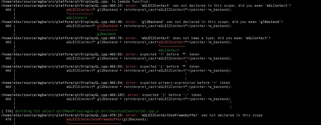 [Linux Build] Can't build with OpenGL (no GLES) since about January · Issue #2492 · mgba-emu ...