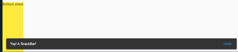 SnackBar is shown beneath a bottomSheet despite SnackBarBehavior.floating · Issue #63254 ...