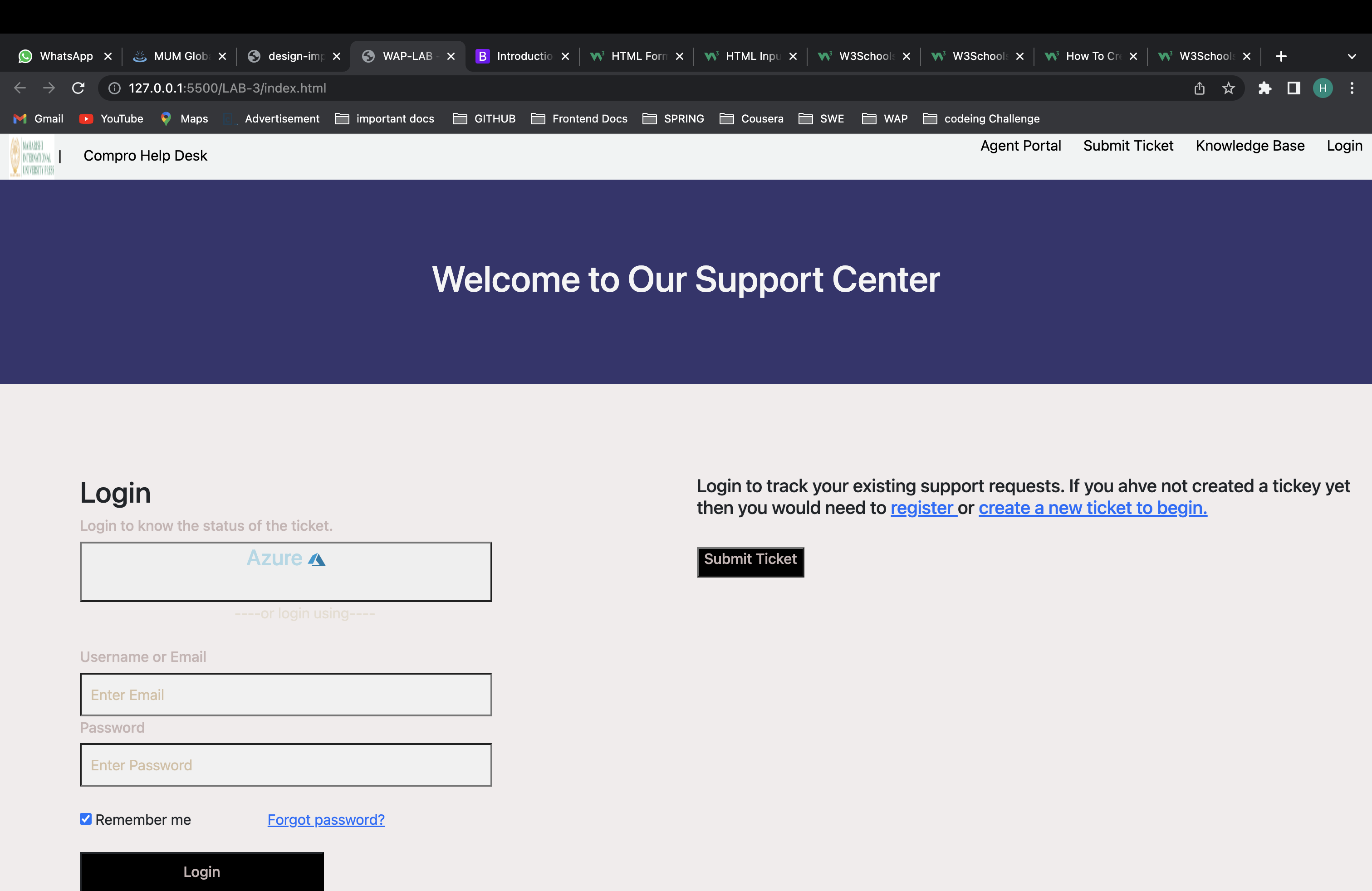 GitHub - Afom25/wap3: Assignment3-W1D4 CSS Layout--Implement-CSHelpDesk-Login-webpage
