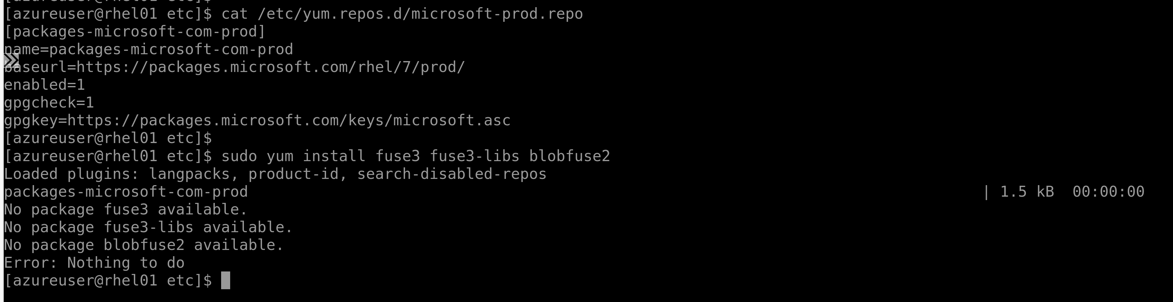 Unavailability Of Blobfuse2 Package For Rhel 7 X On The Microsoft Package Repository · Issue