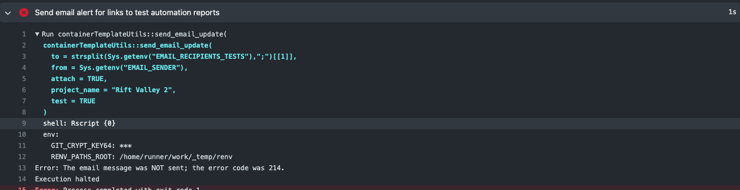 SMTP error 214 when sending from Github Actions · Issue #285 · rstudio/blastula · GitHub