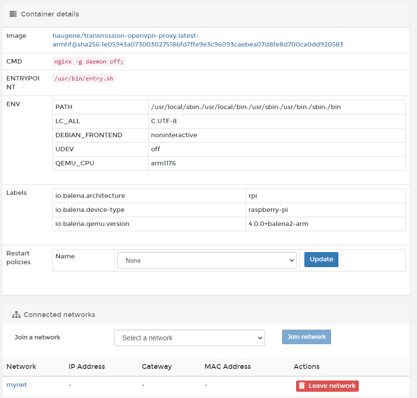 transmission-openvpn-proxy will not start · Issue #1268 · haugene/docker-transmission-openvpn ...