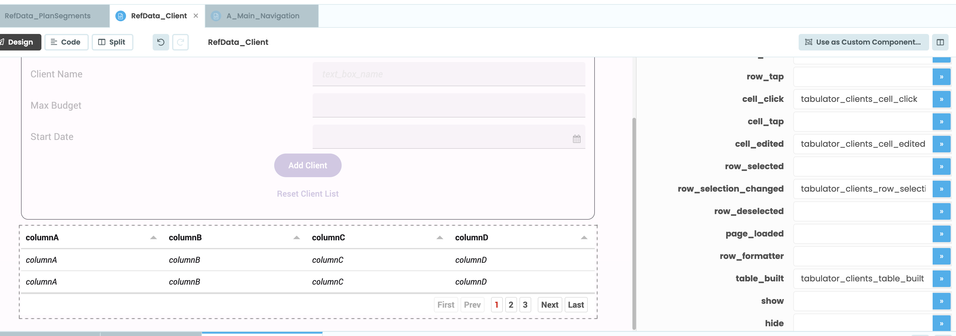 Tabulator Not Selecting rows on table_built event · Issue #88 ...