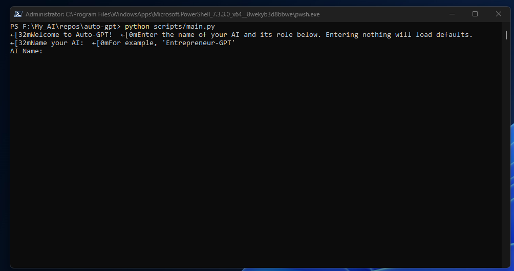 Extra Characters Showing in Window 11//Powershell · Issue #178 · Significant-Gravitas/AutoGPT ...