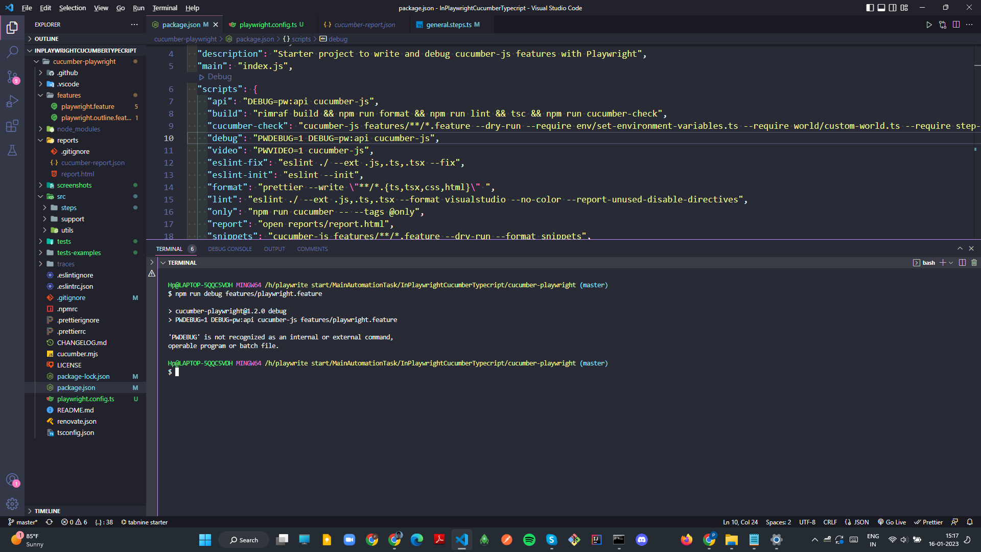 npm run debug features/playwright.feature not open headed mode · Issue #580 · Tallyb/cucumber ...
