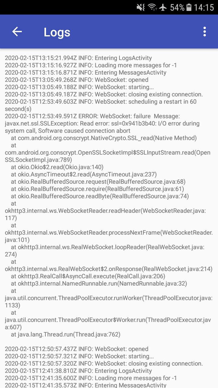 Websocket Restart Doesnt Work After 60 Sec · Issue 101 · Gotify 1600