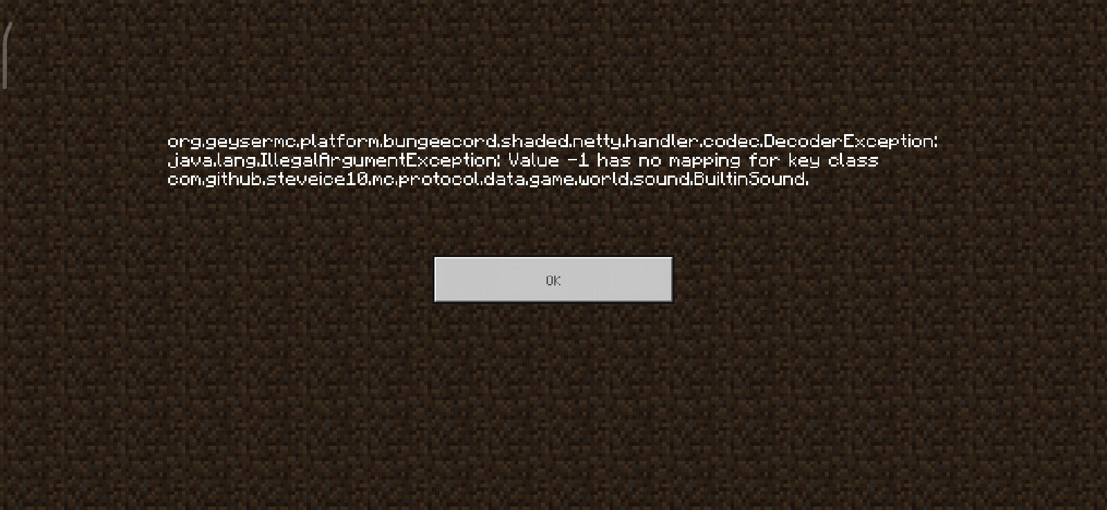 Parrot sound error · Issue #516 · GeyserMC/Geyser · GitHub