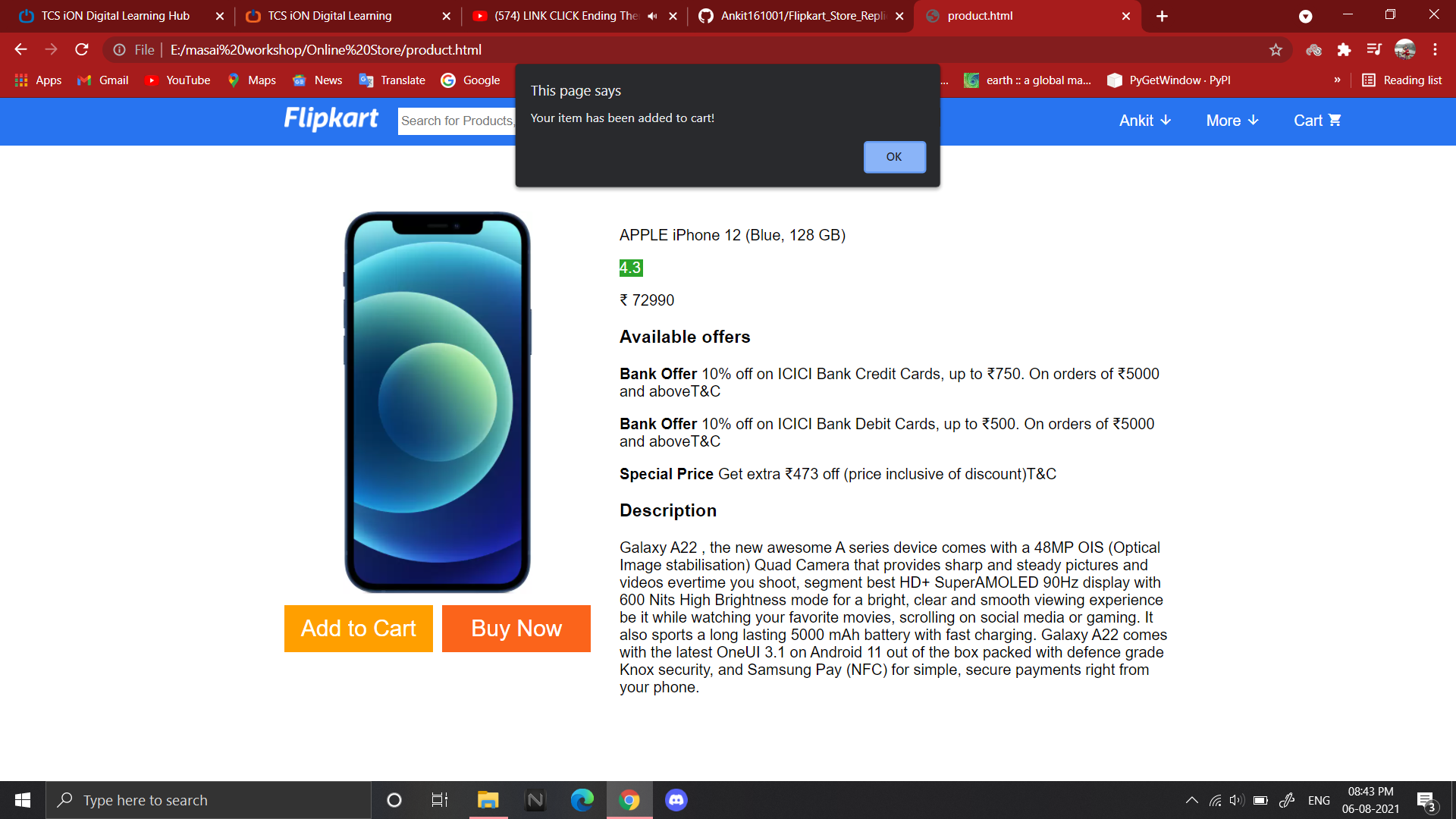 GitHub - Ankit161001/Flipkart_Store_Replica: It is a replica of the ...
