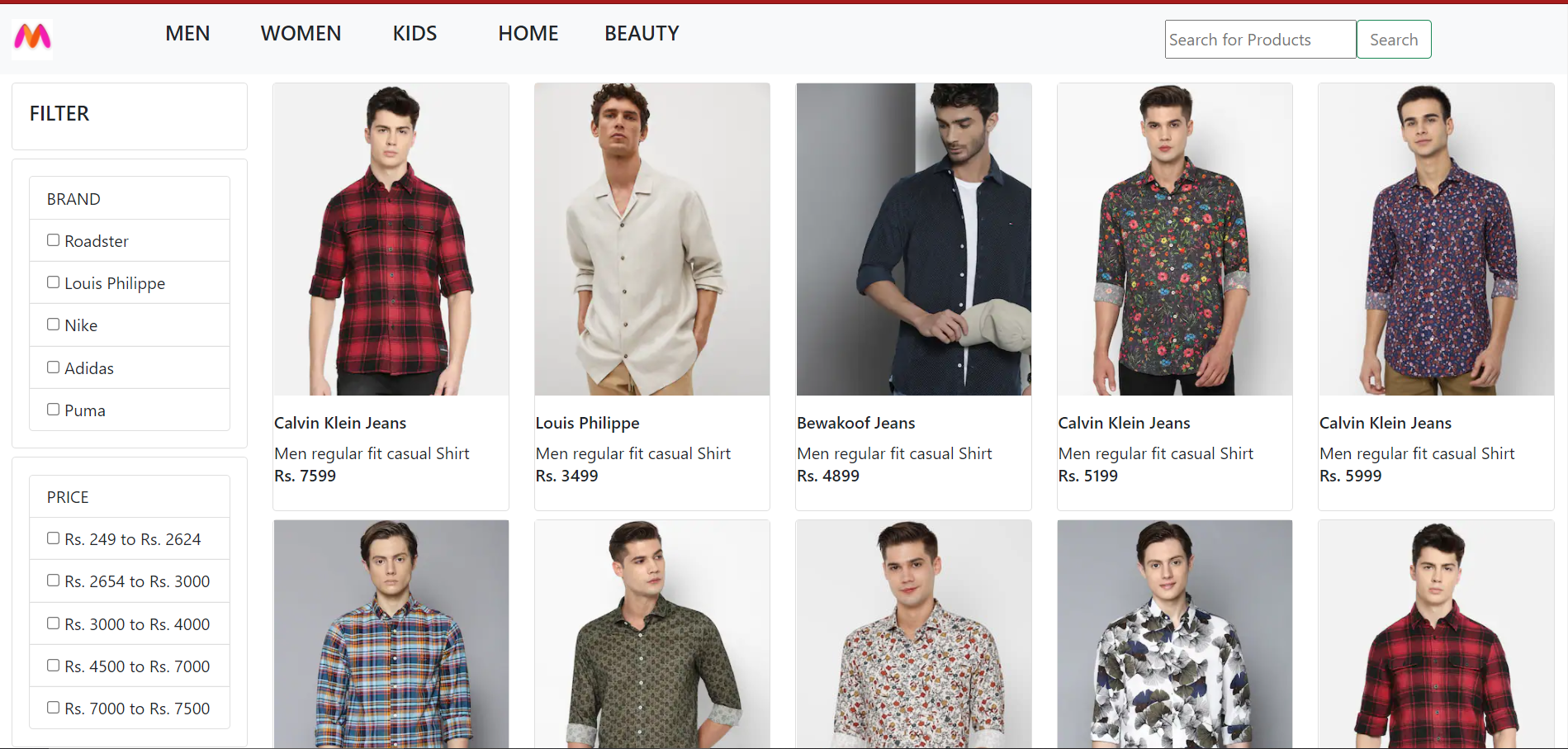 GitHub - Ankit161001/Myntra_Replica_Bootstrap: A website replica ...