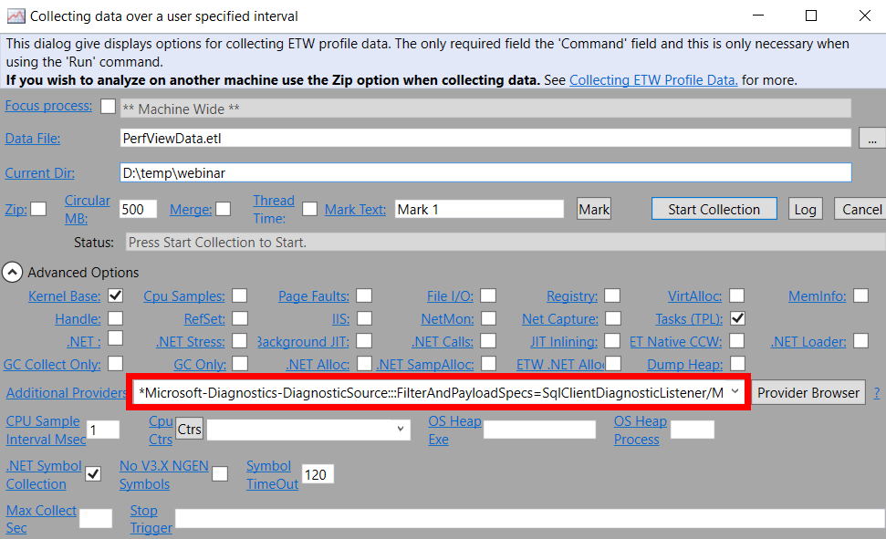 Dotnet Trace Does Not Parse Custom Properties Names In Filterandpayloadspecs · Issue 1781